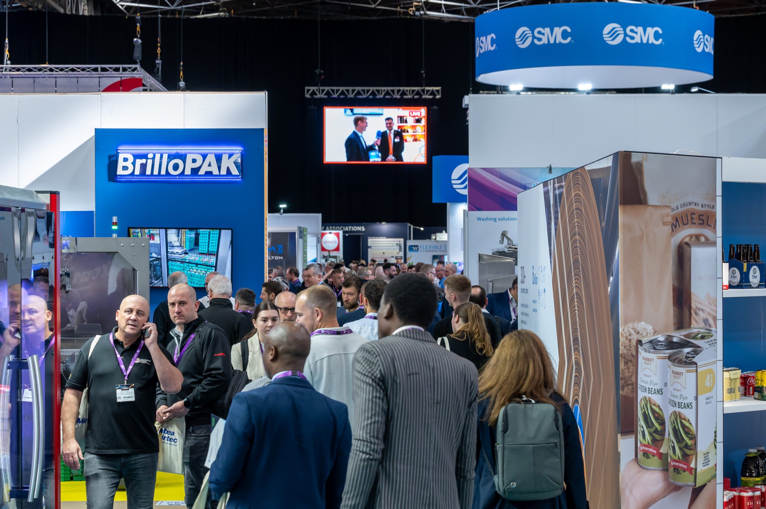 PPMA Show - processing and packaging machinery exhibition.