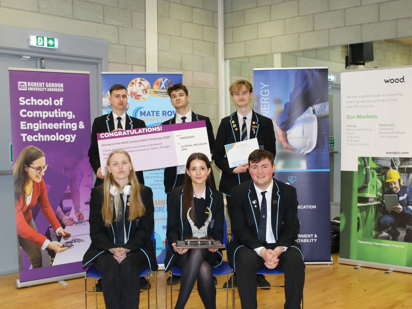MATE Scotland ROV competition winners Mintlaw Academy