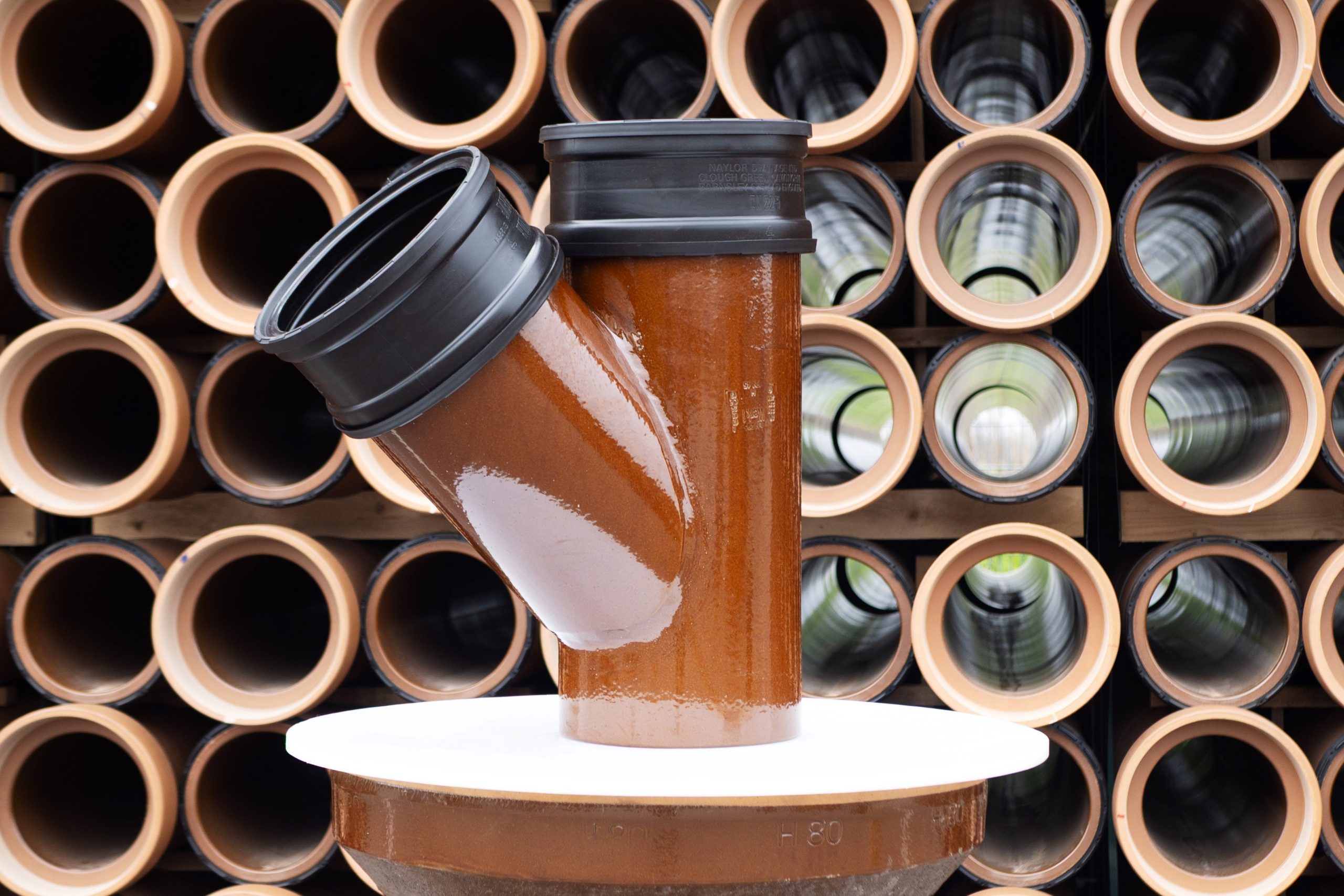 vitrified clay pipes